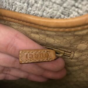 Bags | Gucci Tan Leather Shoulder Bag | Poshmark